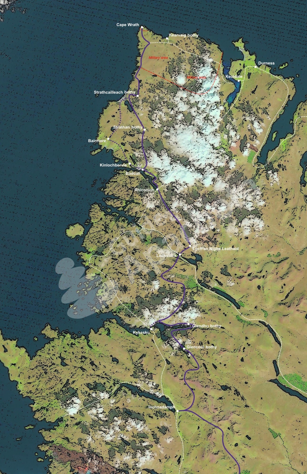 Topo-trek : Cape Wrath Trail (Highlands - Écosse) - Guide Apacheta